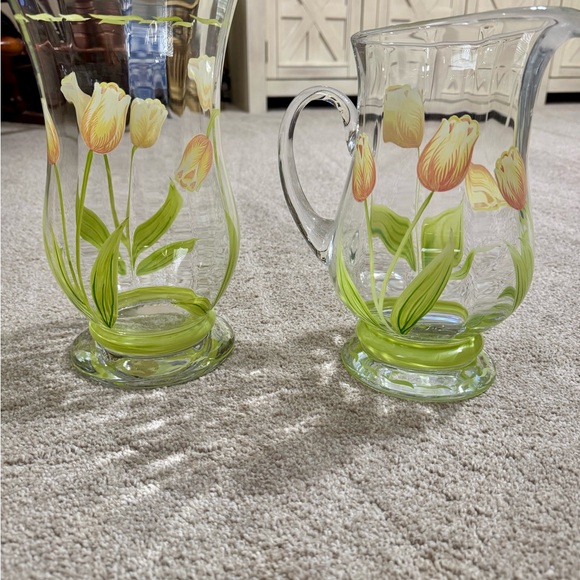 Princess House | Other | Vintage Princess House Hand Painted 8oz ...